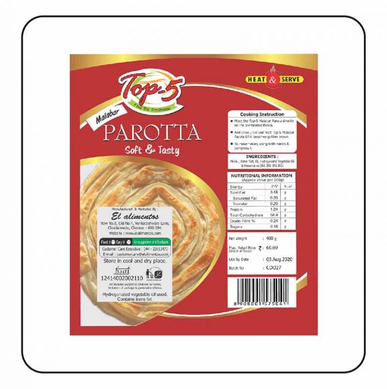 Ready to Cook Malabar Parotta | Just Heat Fresh & Frozen Malabar ...